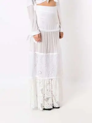 AMIR SLAMA Broderie Anglaise Full Skirt
