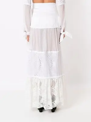 AMIR SLAMA Broderie Anglaise Full Skirt