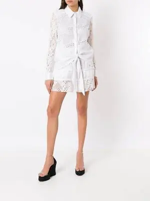 AMIR SLAMA Broderie-anglaise Shorts