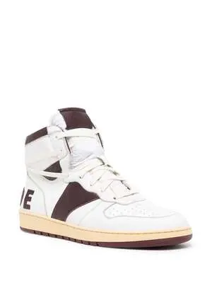 Rhude Logo High-top Sneakers - Red