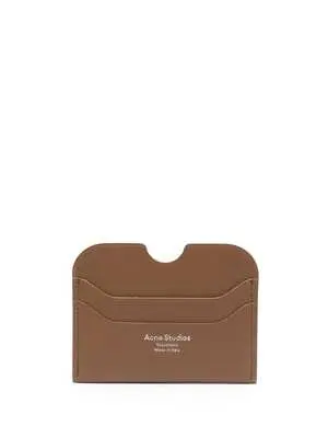 Acne Studios Logo-print Cardholder - Brown