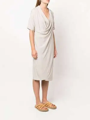 Kristensen Du Nord Draped Midi Dress