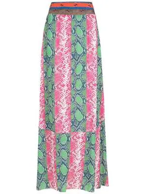 AMIR SLAMA Patchwork Panelled Maxi Skirt