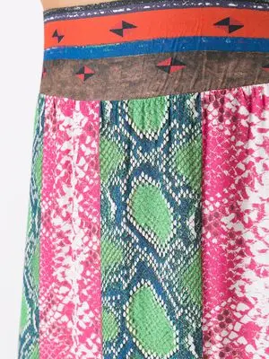AMIR SLAMA Patchwork Panelled Maxi Skirt