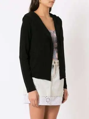 AMIR SLAMA Hooded Open-front Cardigan