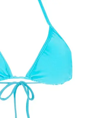 AMIR SLAMA Halterneck Triangle Bikini - Blue