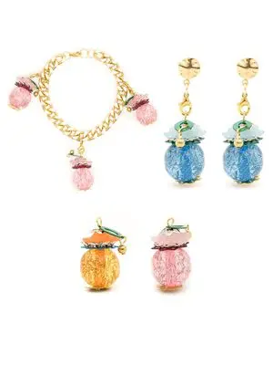 AMIR SLAMA Interchangeable Earrings And Bracelet - Gold