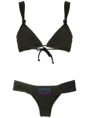 AMIR SLAMA Knot-detail Bikini - Black