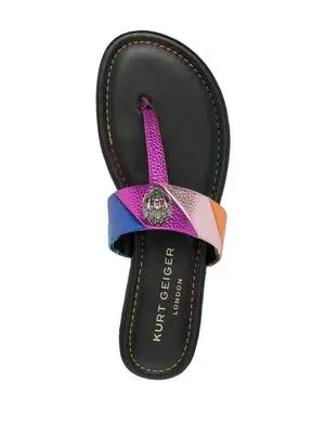 Kurt Geiger Kensington Flat Sandals - Multicolour