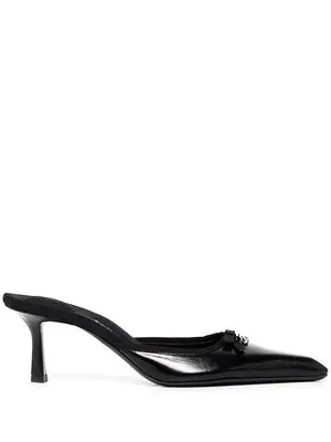 Alexander Wang Viola Bow-embellished Crystal-detail Mules