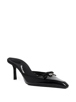 Alexander Wang Viola Bow-embellished Crystal-detail Mules