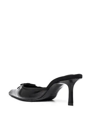 Alexander Wang Viola Bow-embellished Crystal-detail Mules