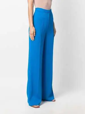 Stella McCartney High-waisted Wide Leg Tailored Trousers - Blue
