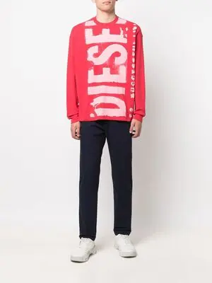 DIESEL® T-wasrib Logo-print T-shirt