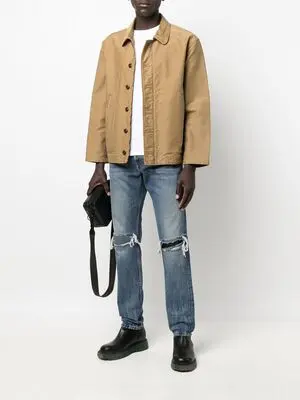 DIESEL® 1995 Ripped Straight-leg Jeans - Blue