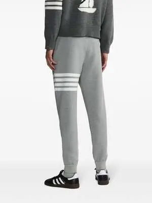 Thom Browne Ottoman Rib 4-bar Stripe Track Pants - Grey