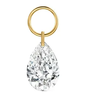 MARIA TASH Pear Diamond Charm - Gold