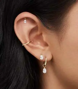 MARIA TASH Pear Diamond Charm
