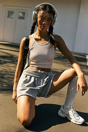 Free People Happiness Runs Crop Tank Cashmere