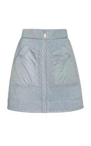 Moncler Quilted Mini Skirt - Blue