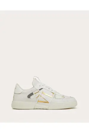 Valentino Garavani Calfskin Vl7N Sneaker With Bands - White