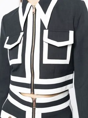 ALICE MCCALL Midnight Love Cropped Shirt Jacket