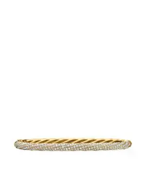 David Yurman 18kt Yellow Diamond Bangle - Gold