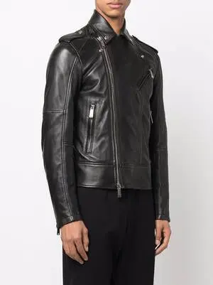 Dsquared2 Leather Biker Jacket