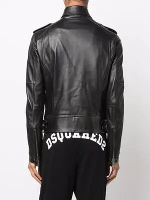 Dsquared2 Leather Biker Jacket