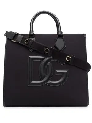 Dolce & Gabbana Logo-patch Shopper Bag - Black