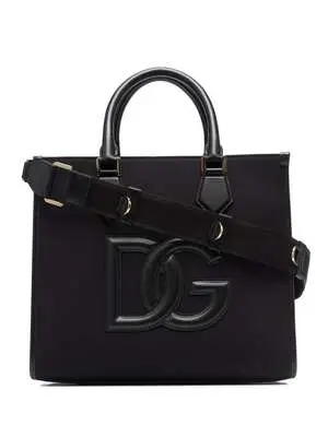 Dolce & Gabbana Logo-patch Shopper Bag - Black