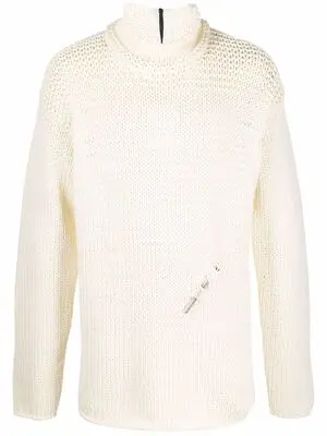 Off-White Nail Detail High-neck Jumper