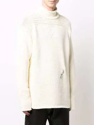 Off-White Nail Detail High-neck Jumper