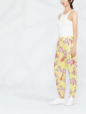 Palm Angels Floral-print Tapered Joggers