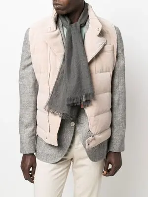 Brunello Cucinelli Solid Border Fringed Scarf