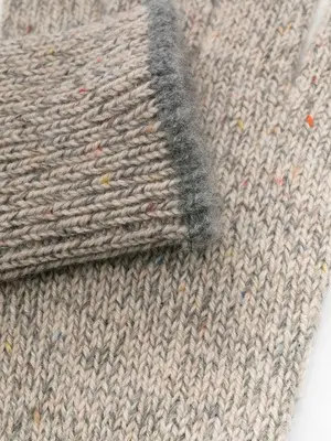 Brunello Cucinelli Purl-knit Cashmere Gloves