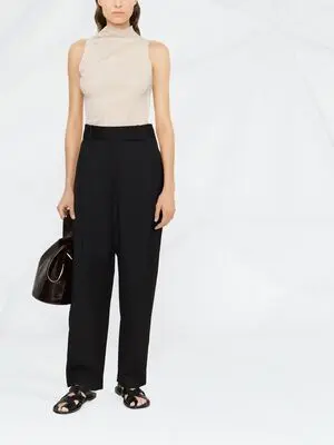 TOTEME Deep Pleat Wool Trousers
