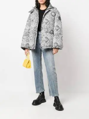 10 CORSO COMO Abstract-print Puffer Jacket