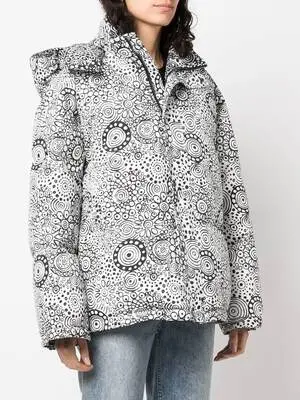 10 CORSO COMO Abstract-print Puffer Jacket