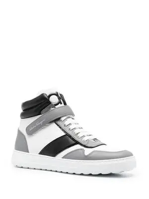 FERRAGAMO Logo-print Hi-top Sneakers