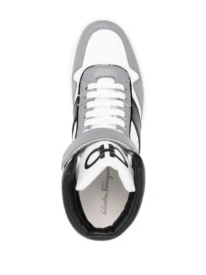 FERRAGAMO Logo-print Hi-top Sneakers