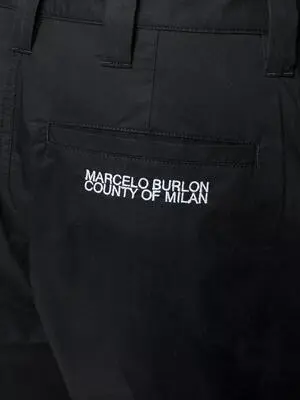 COUNTY OF MILAN Marcelo Burlon Logo Embroidery Cargo Pants
