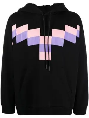 COUNTY OF MILAN Pixel Wings Hoodie - Black