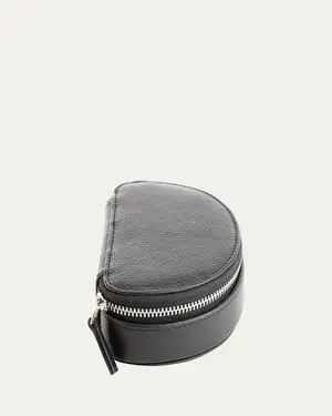 ROYCE NEW YORK Personalized Leather Compact Jewelry Case