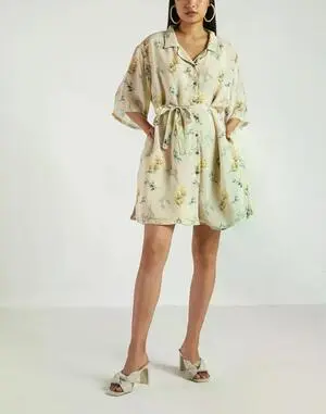 Madewell Reistor Fields Of Summer Shirt Dress