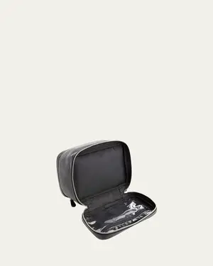ROYCE NEW YORK Personalized Leather Makeup Bag