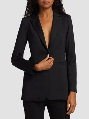 Alice + Olivia Breann Long Fitted Blazer