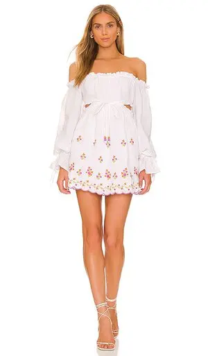Majorelle Wesley Mini Dress - Ivory Daydream