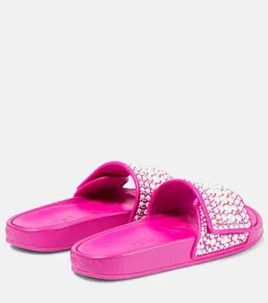 JIMMY CHOO Fitz Embellished Slides