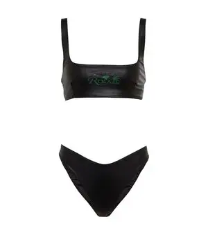 ROTATE BY BIRGER CHRISTENSEN Pearla Logo Bikini - Black